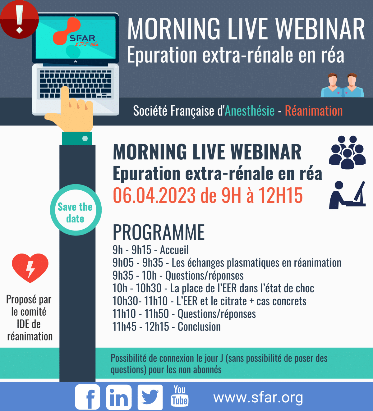 Epuration Extra-Rénale en réanimation - La SFAR